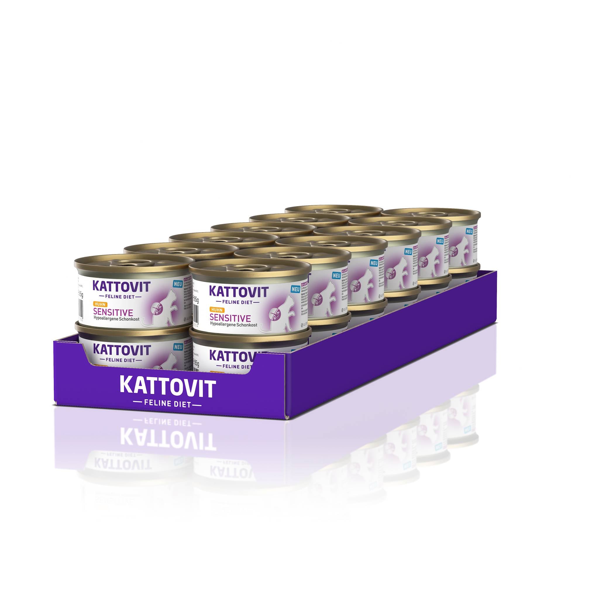KATTOVIT Sensitive Chicken 12x85g